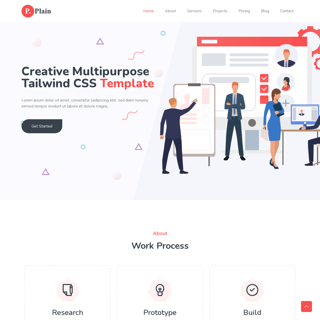 Tailwind Css Landing Page Templates